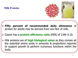 Food Value of Milk (Why We Need Milk?) | PPTX