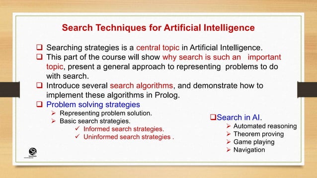 Artificial Intelligence Searching Techniques | PPTX | Search | Internet