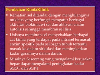 kematian jaringan dan nekrosis sel | PPTX