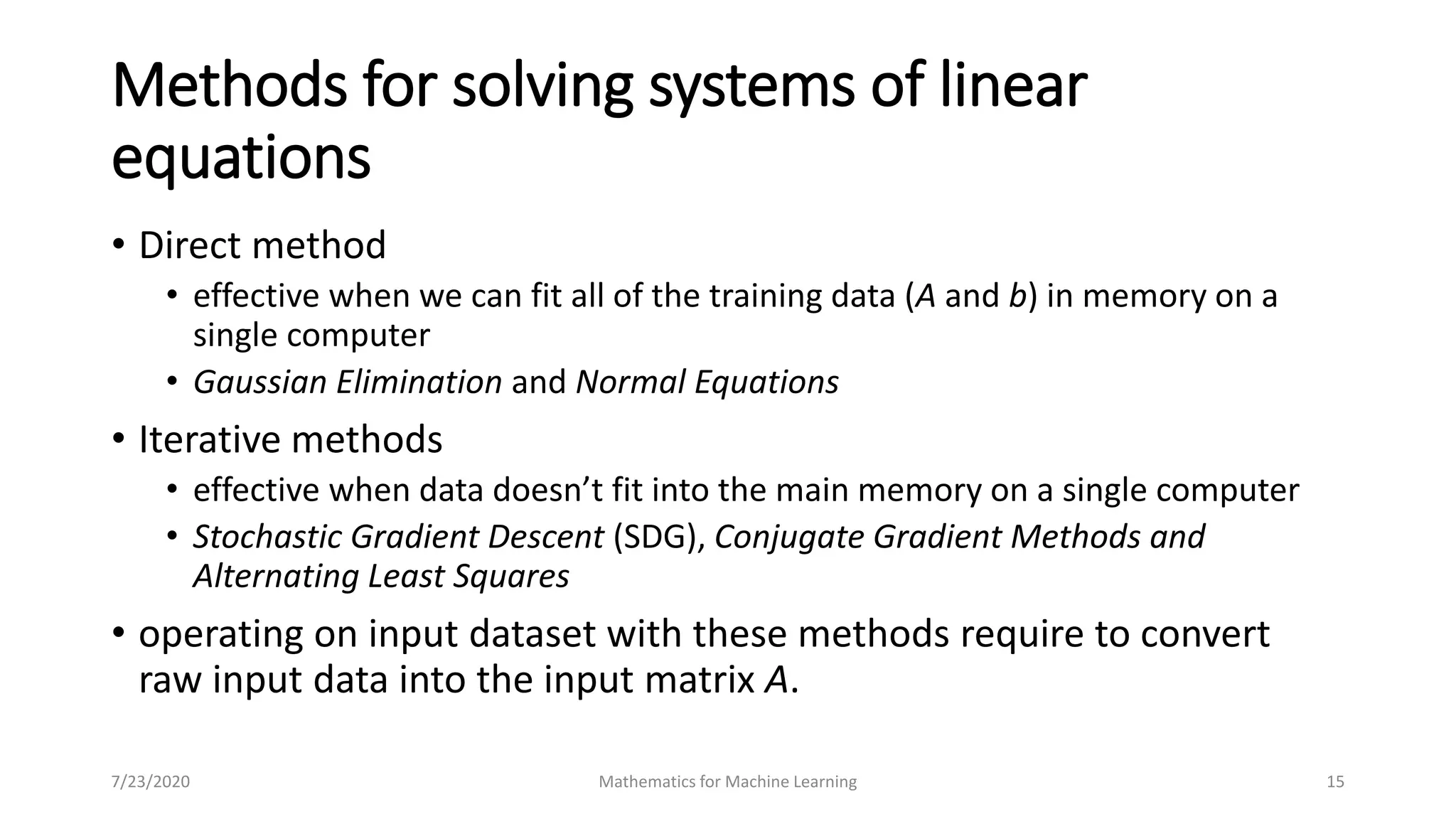 2.mathematics for machine learning | PPTX