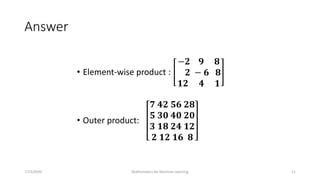 2.mathematics for machine learning | PPTX