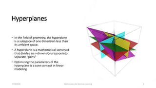 2.mathematics for machine learning | PPTX