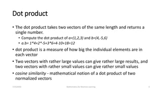 2.mathematics for machine learning | PPTX