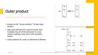 2.mathematics for machine learning | PPTX