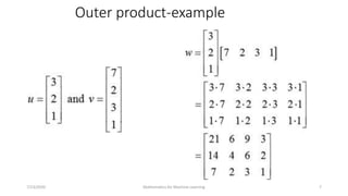 2.mathematics for machine learning | PPTX
