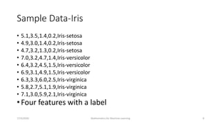 2.mathematics for machine learning | PPTX