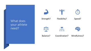 Exercise Prescription - What does your athlete need? | PPTX