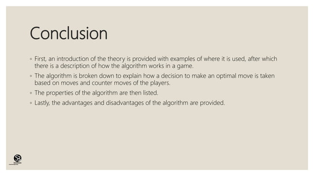 Min-Max algorithm | PPTX
