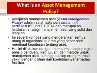 Asset Management Policy, Strategy and Planning _ Pelatihan ASSET ...