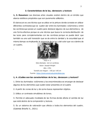 2. la luz el claroscuro y la textura | DOCX