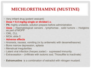 2. alkylating & anti-metabolite drugs | PPTX