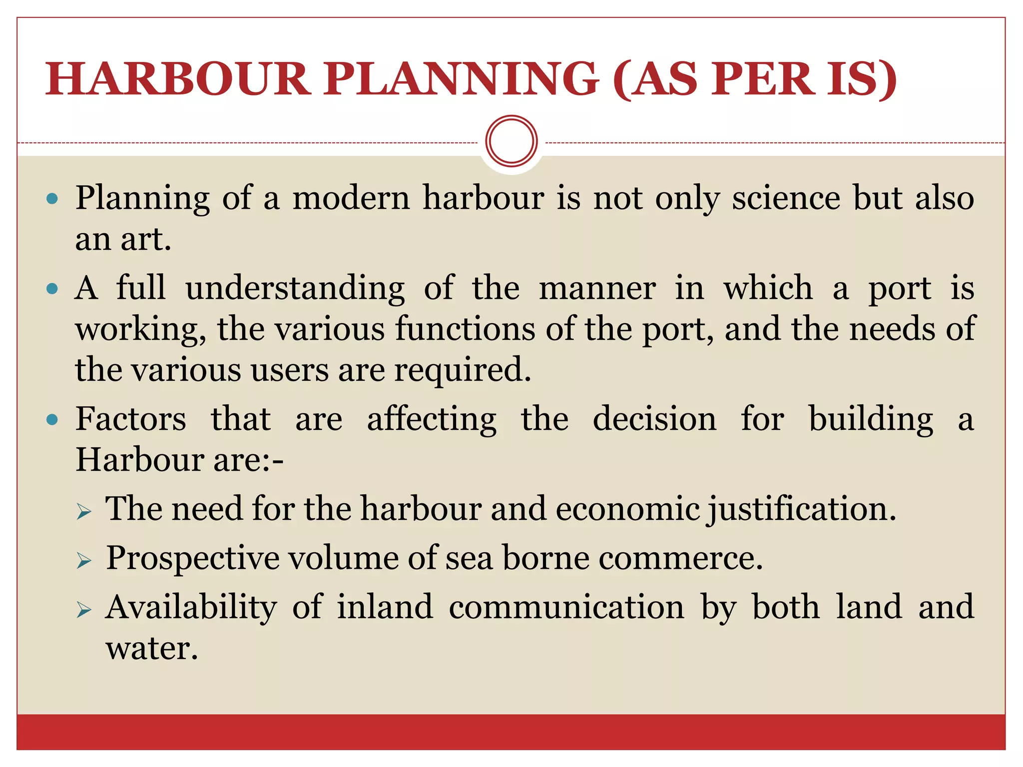 2. PORT PLANNING (PHE) GTU 3170623 | PPTX