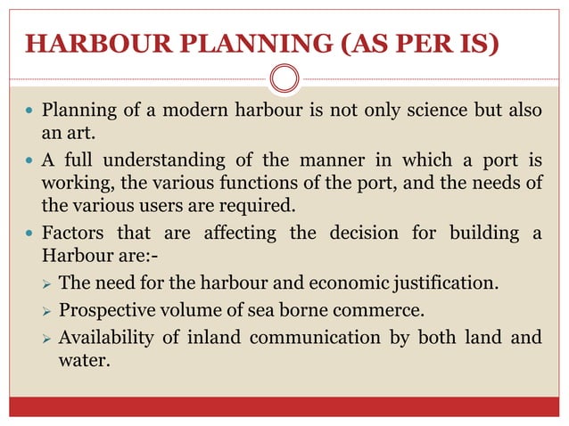 2. PORT PLANNING (PHE) GTU 3170623 | PPTX
