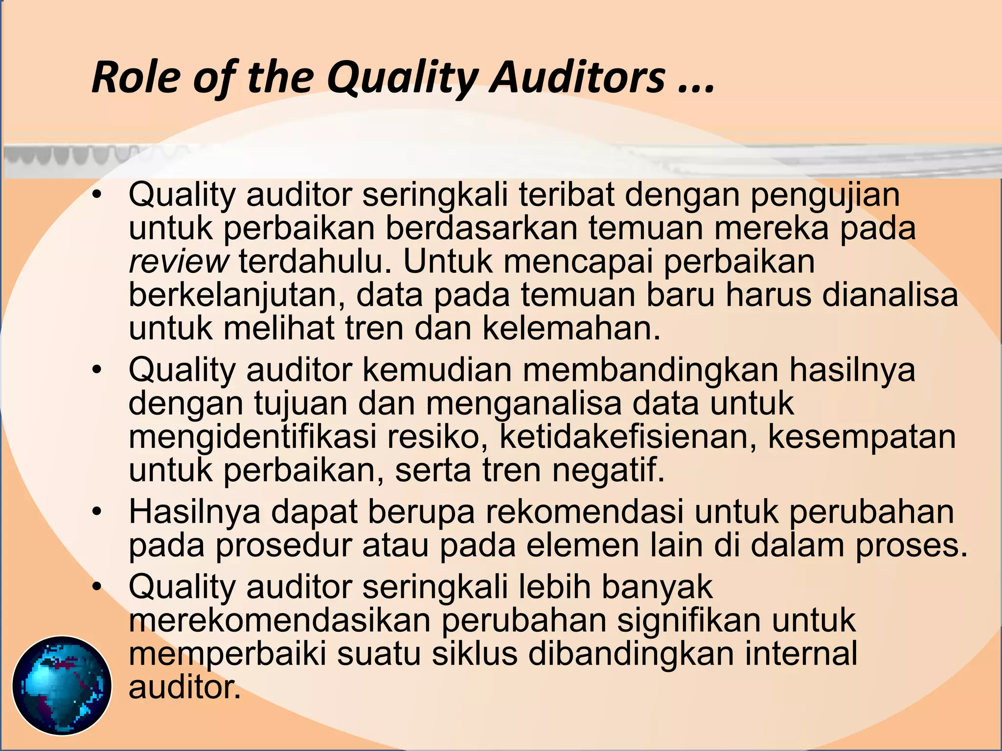 Standar IIA & Quality Assurance | PPTX