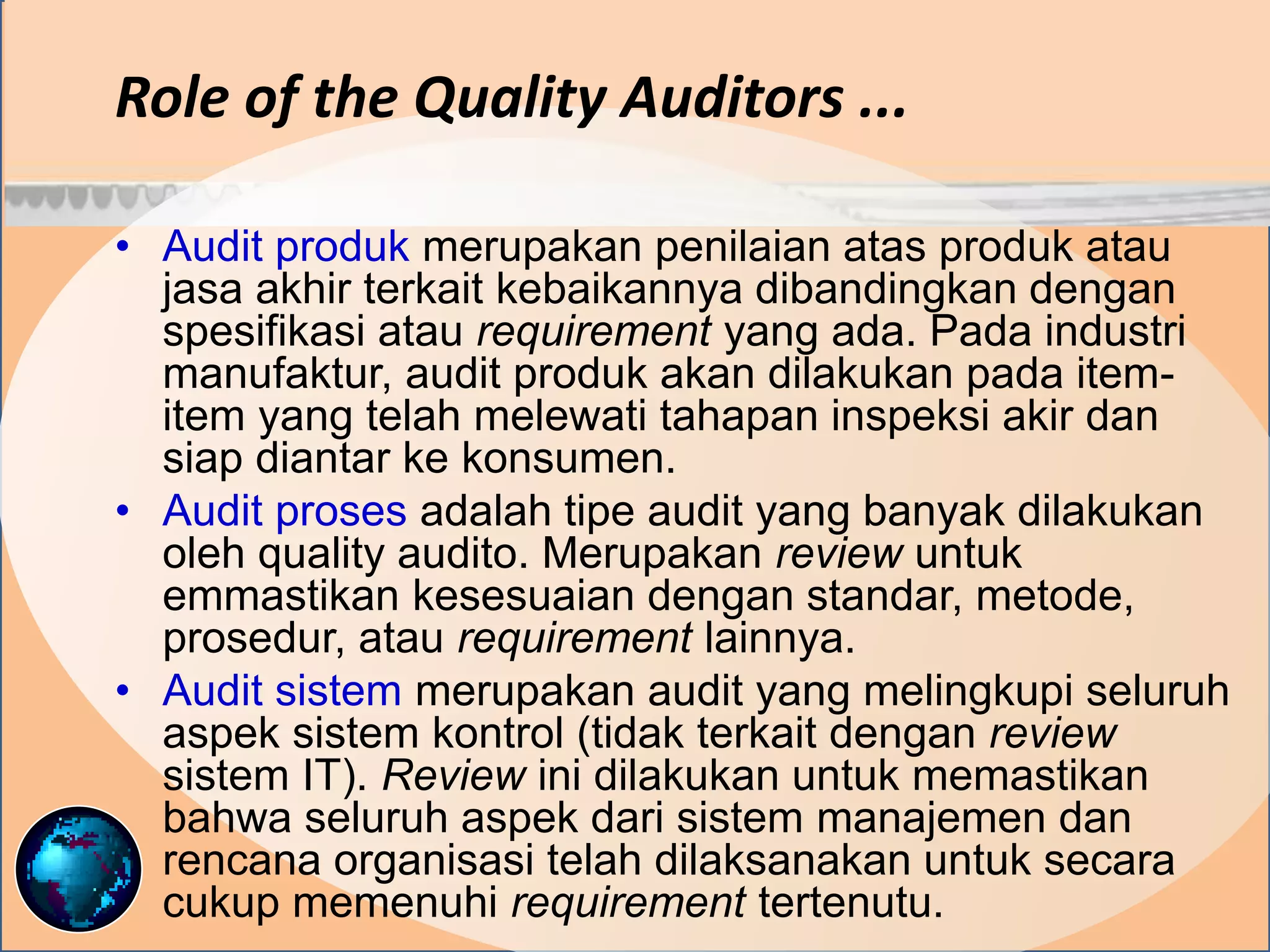 Standar IIA & Quality Assurance | PPTX
