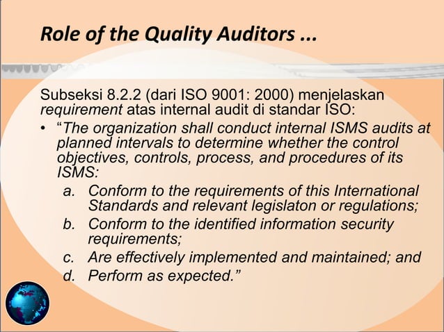 Standar IIA & Quality Assurance | PPTX