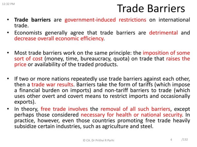 Trade barriers | PPSX