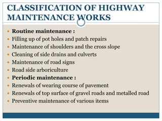 2.5 HIGHWAY TRANSPORTATION : PAVEMENT MAINTENANCE (TRE) 3150611 GTU | PPTX