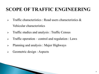 2.7 HIGHWAY TRANSPORTATION : TRAFFIC ENGINEERING (TRE) 3150611 GTU | PPTX