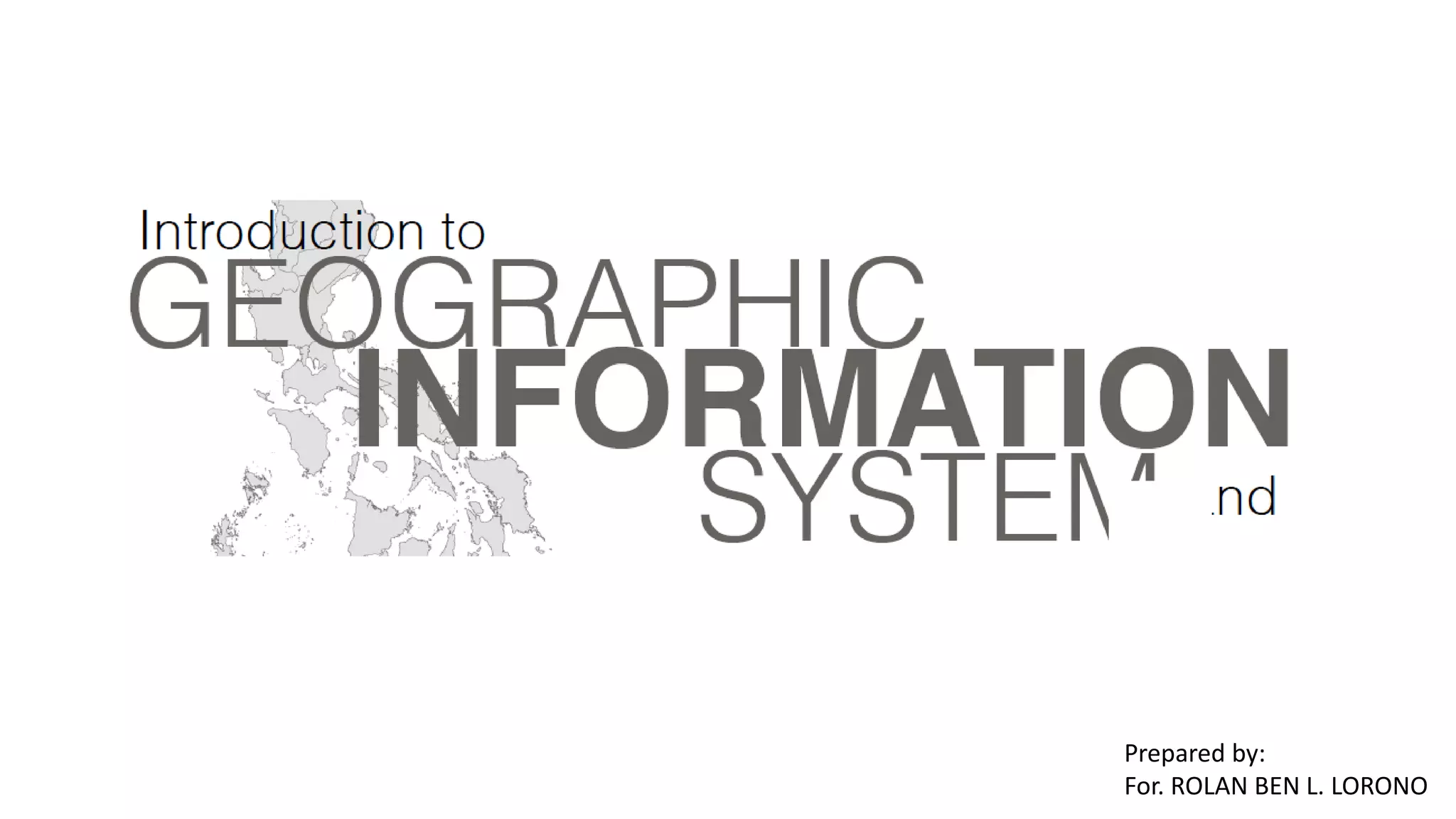 geographic information system pdf | PPT