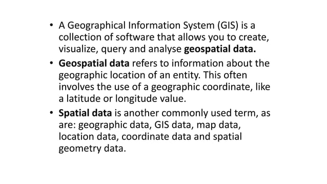 geographic information system pdf | PPT