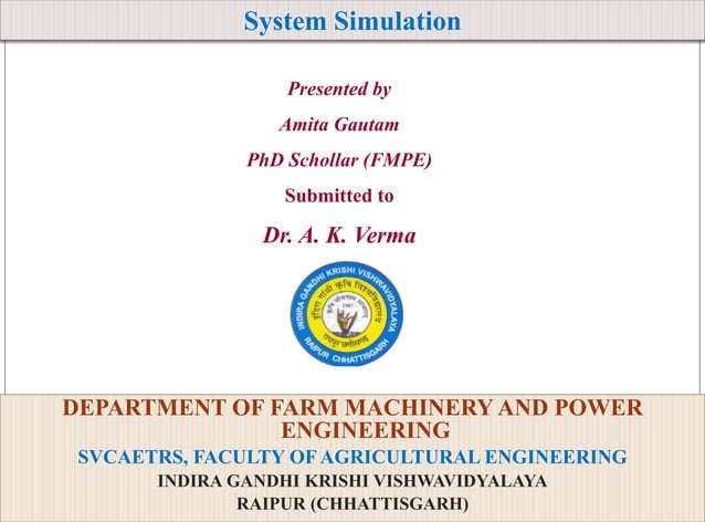 2. System Simulation modeling unit i | PPT