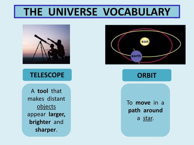 The Universe Vocabulary | PPTX