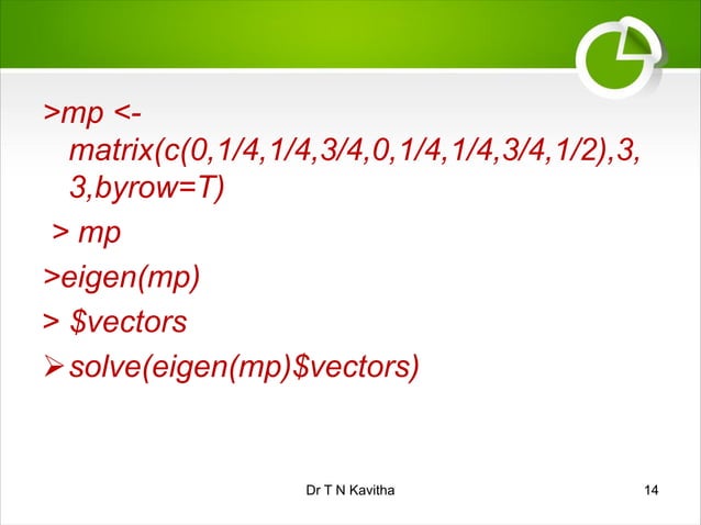 working with matrices in r | PDF | Programming Languages | Computing
