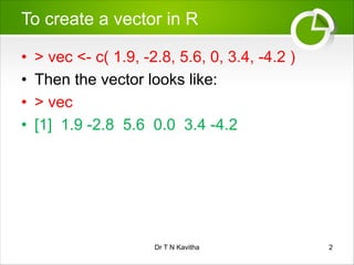working with matrices in r | PDF