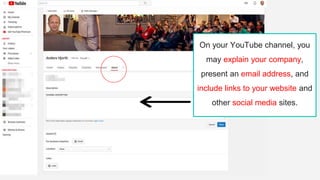 YouTube channel creation | PDF | Social Networking | Internet