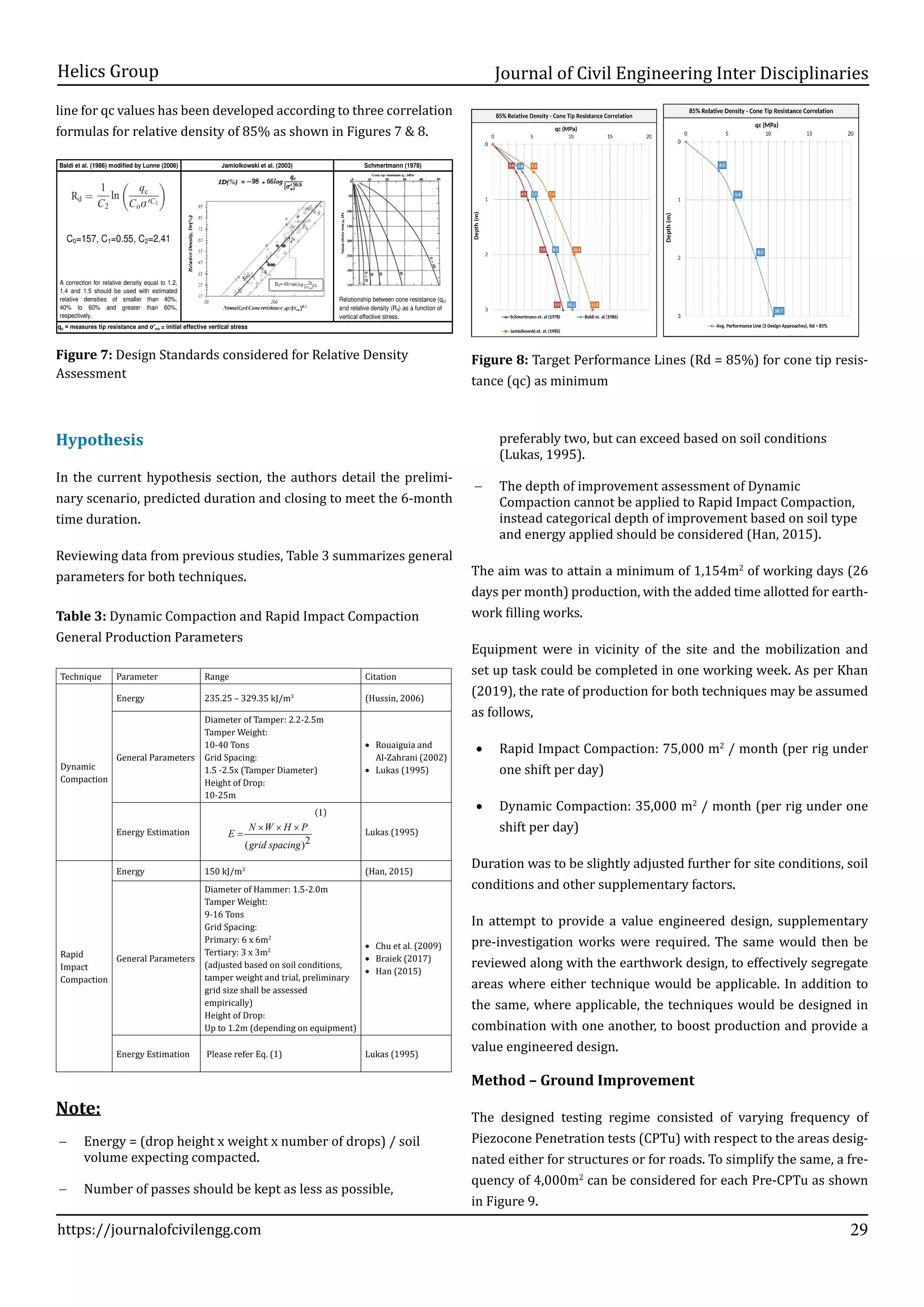 Deep Dynamic Compaction and Rapid Impact Compaction Adopted to Treat ...