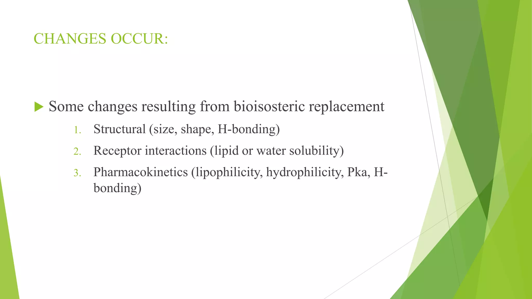 Bioisosterism - Introduction | PPTX