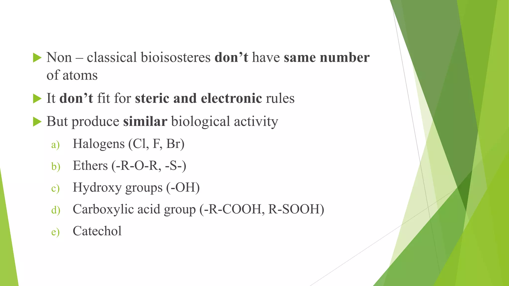 Bioisosterism - Introduction | PPTX