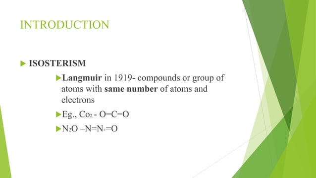 Bioisosterism - Introduction | PPTX | Chemistry | Science