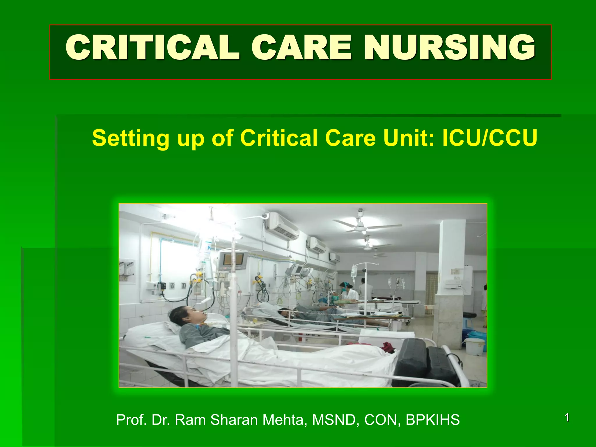 2. critical care design and facilities | PDF