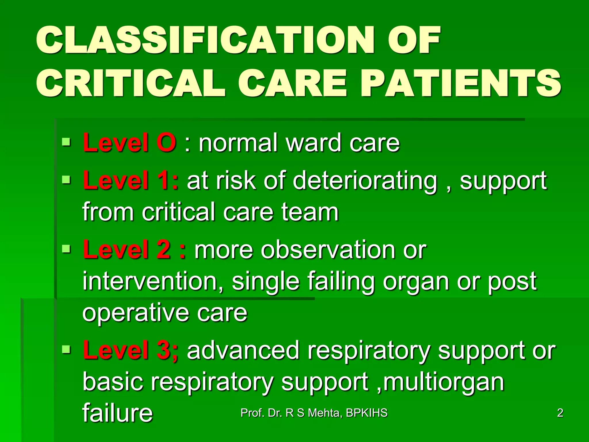 2. critical care design and facilities | PPT