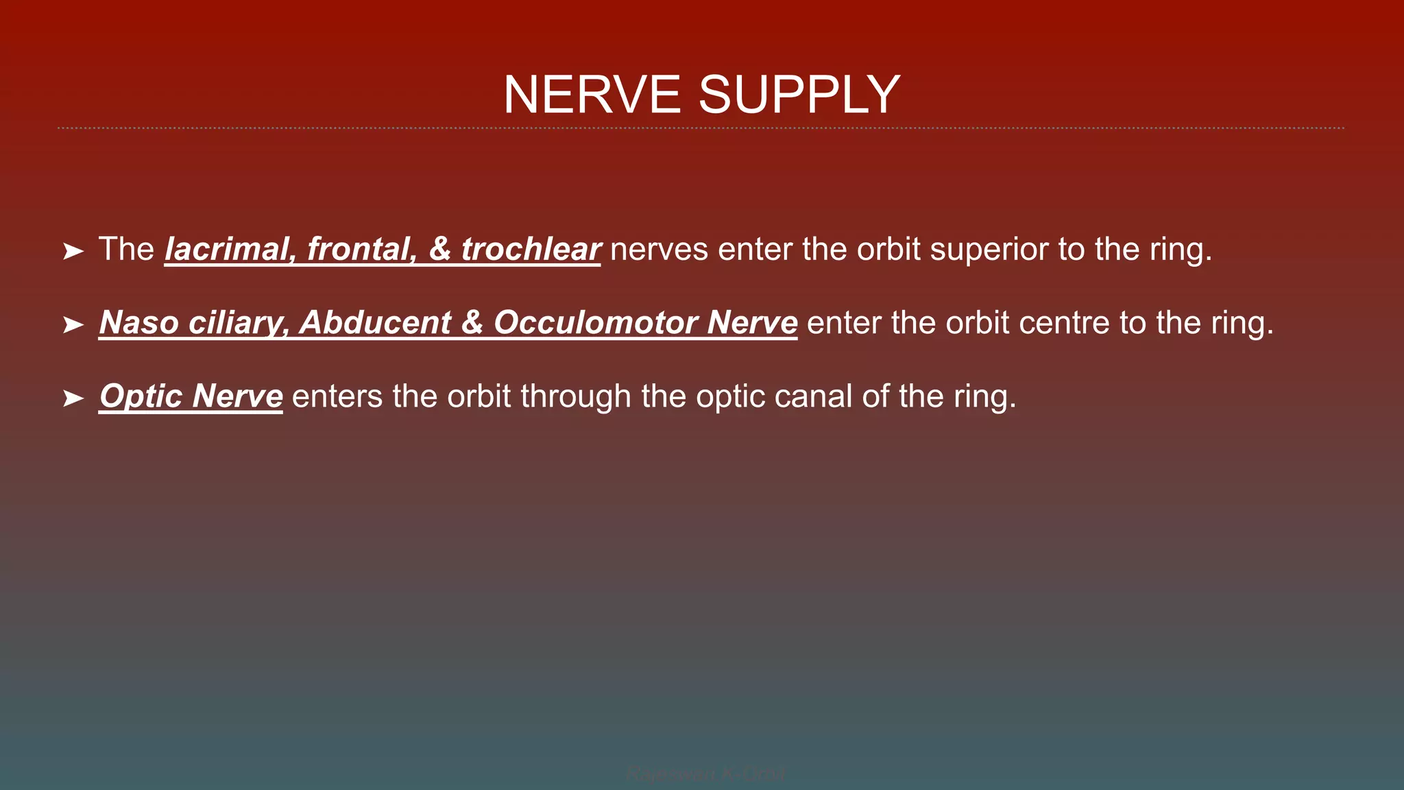 ORBIT OF HUMAN SKULL | PPT