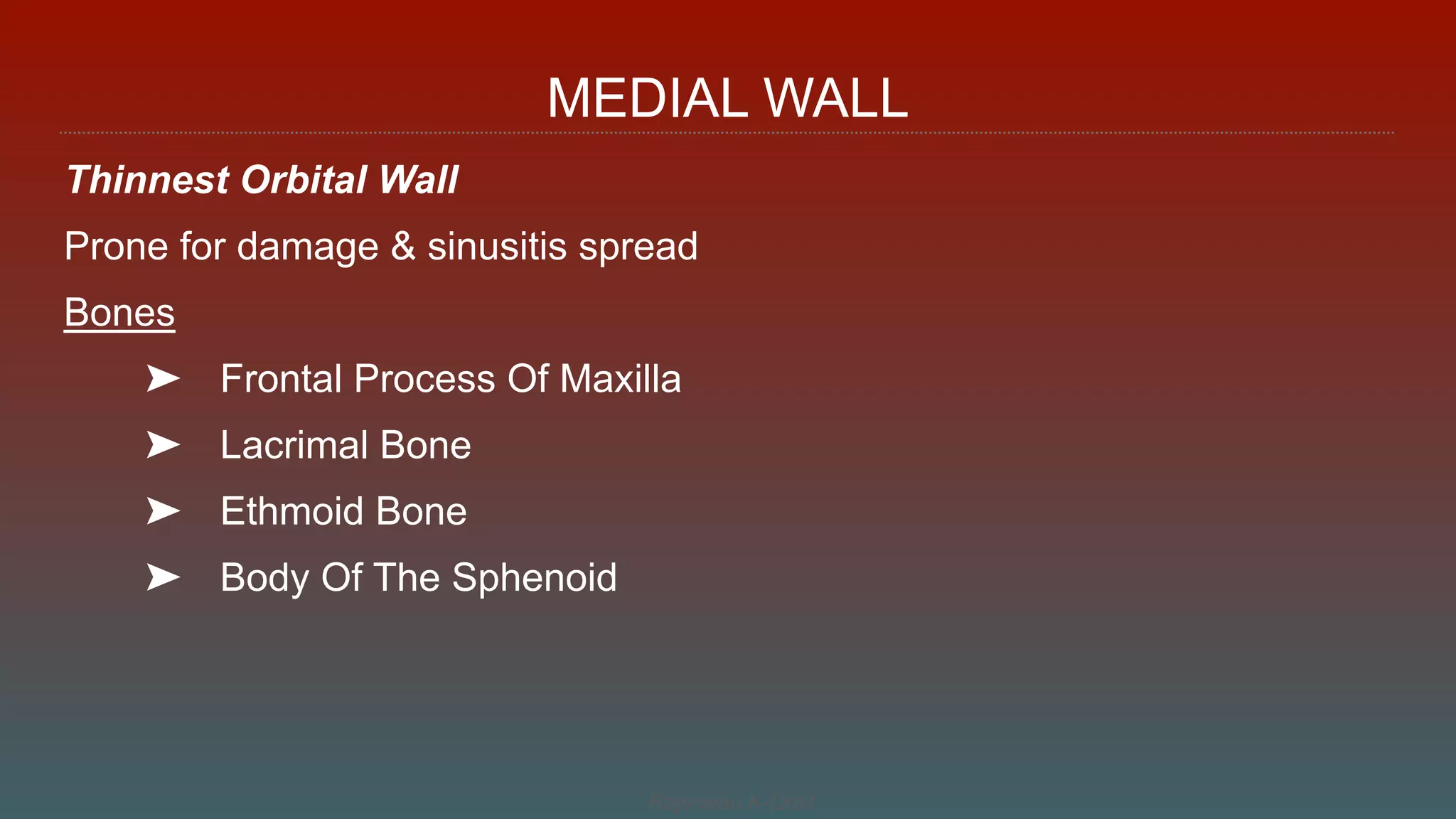 ORBIT OF HUMAN SKULL | PPT