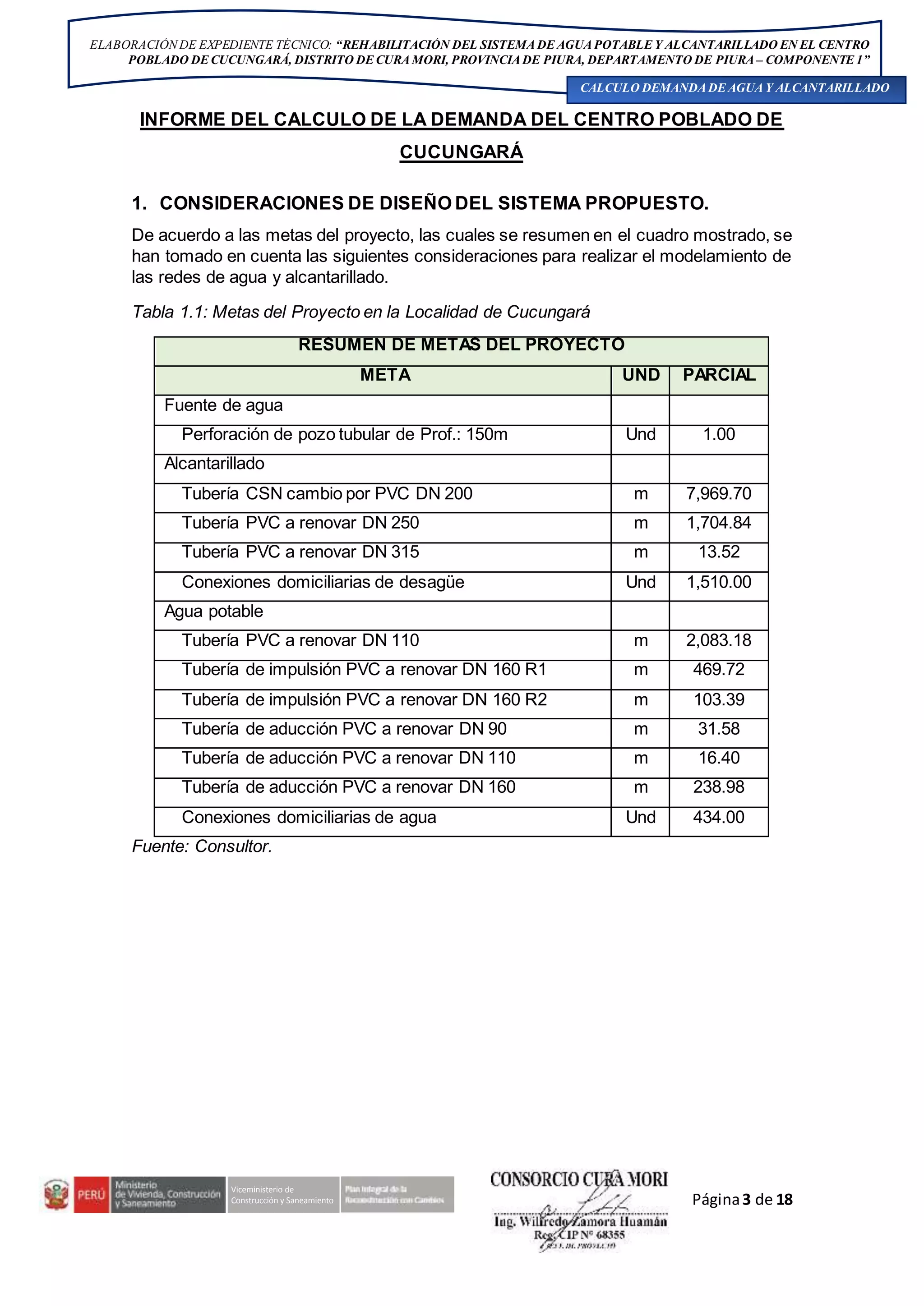2. informe de calculo de la demanda de agua potable y alcantarillado 2 ...