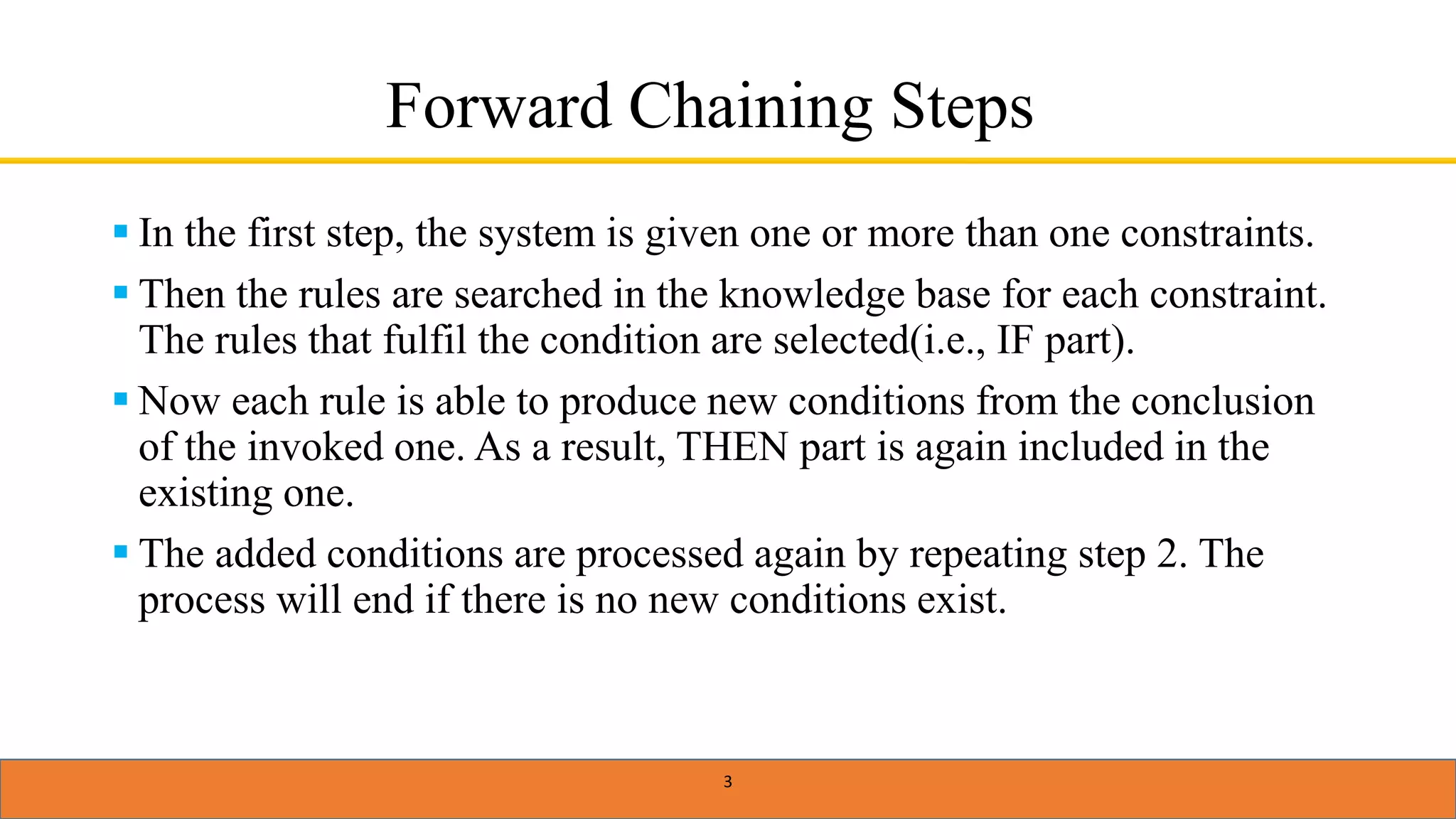 2. forward chaining and backward chaining | PPTX