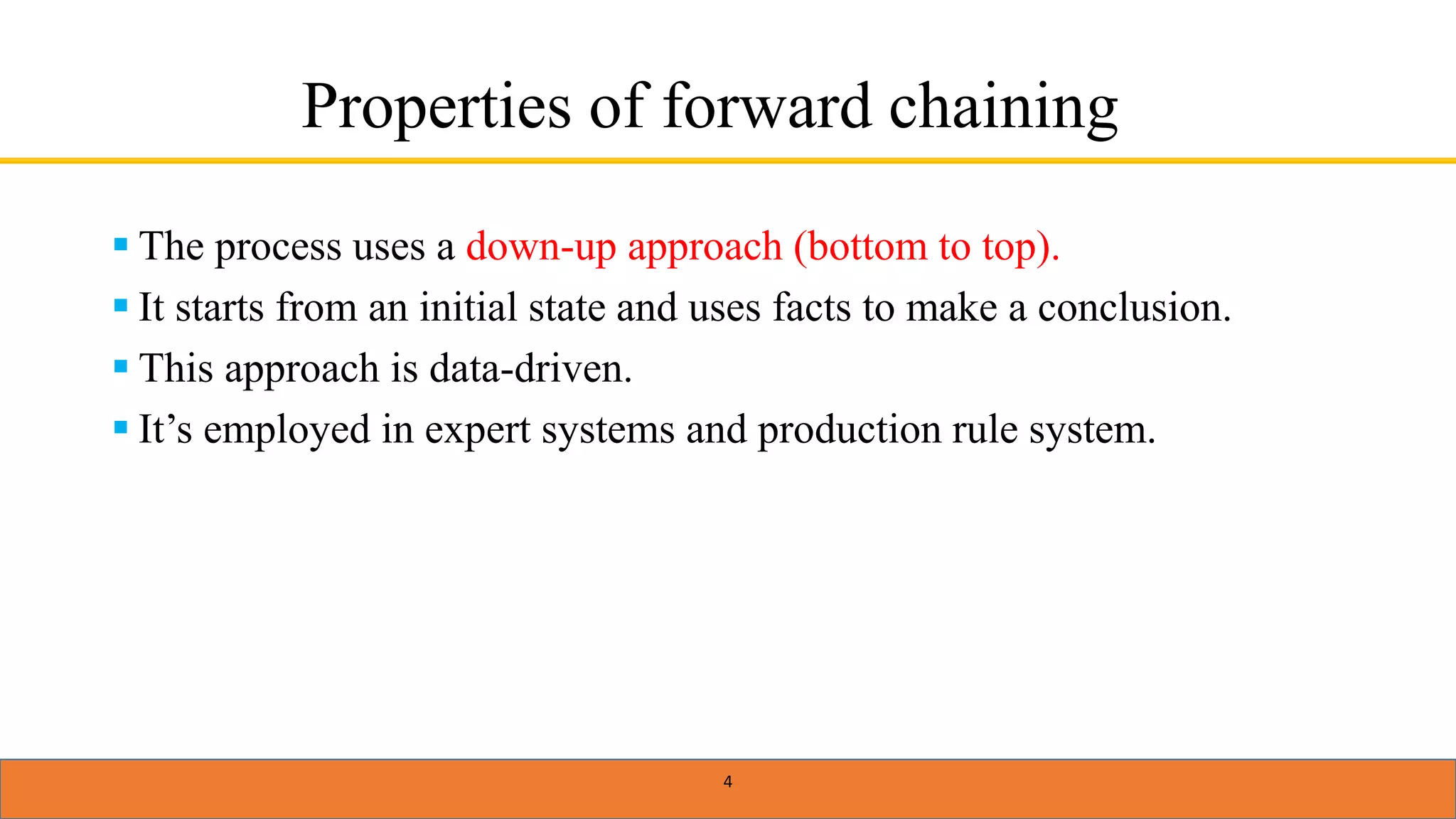 2. forward chaining and backward chaining | PPTX