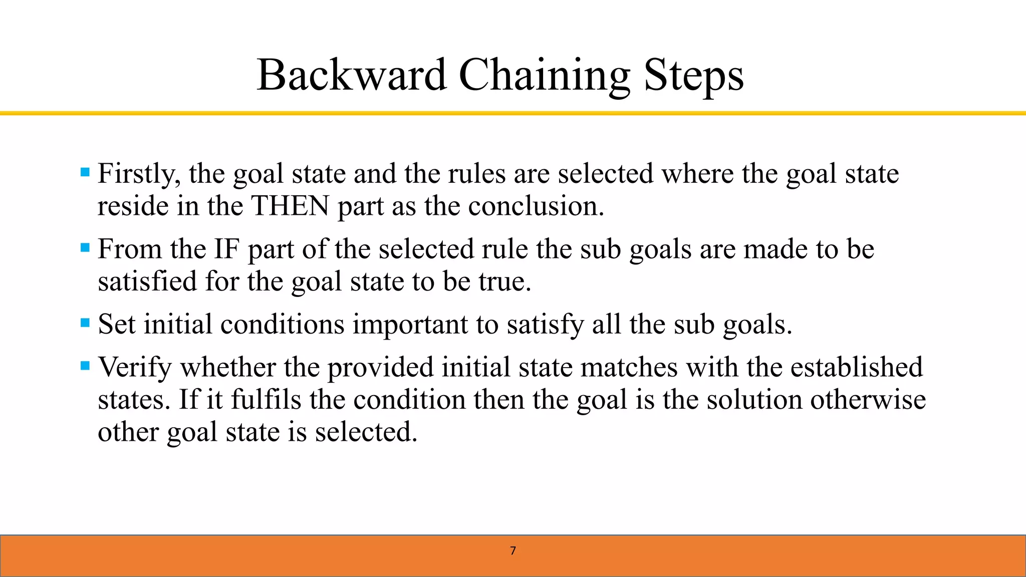2. forward chaining and backward chaining | PPTX