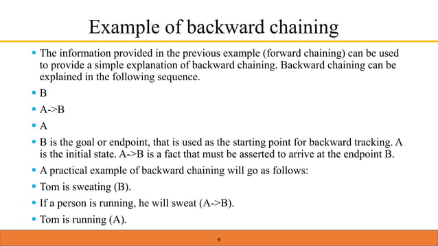 2. forward chaining and backward chaining | PPTX