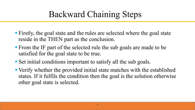 2. forward chaining and backward chaining | PPTX