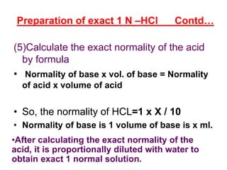 calculations for preparation of solutions | PPT