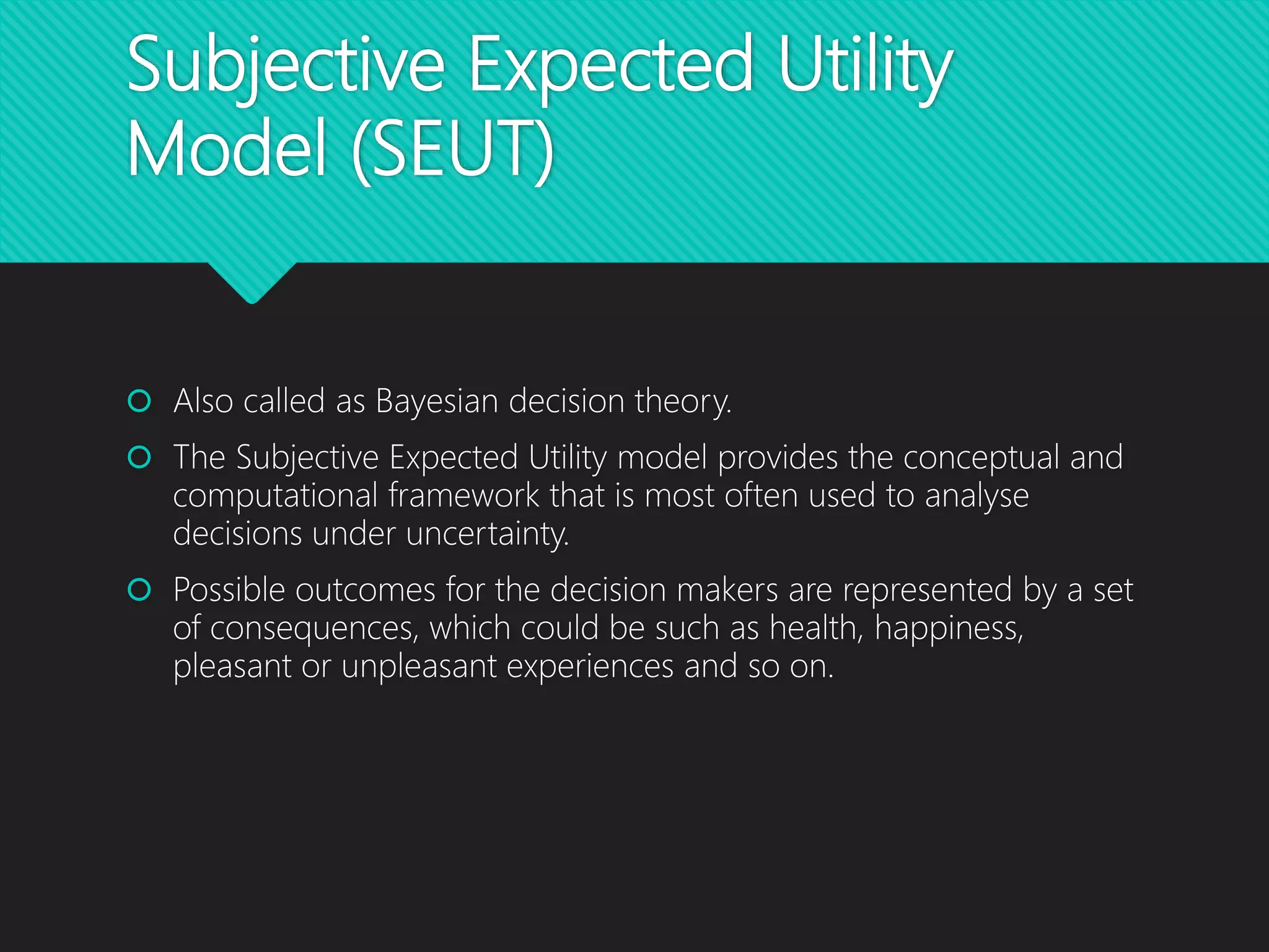 Expected utility theory | PPT