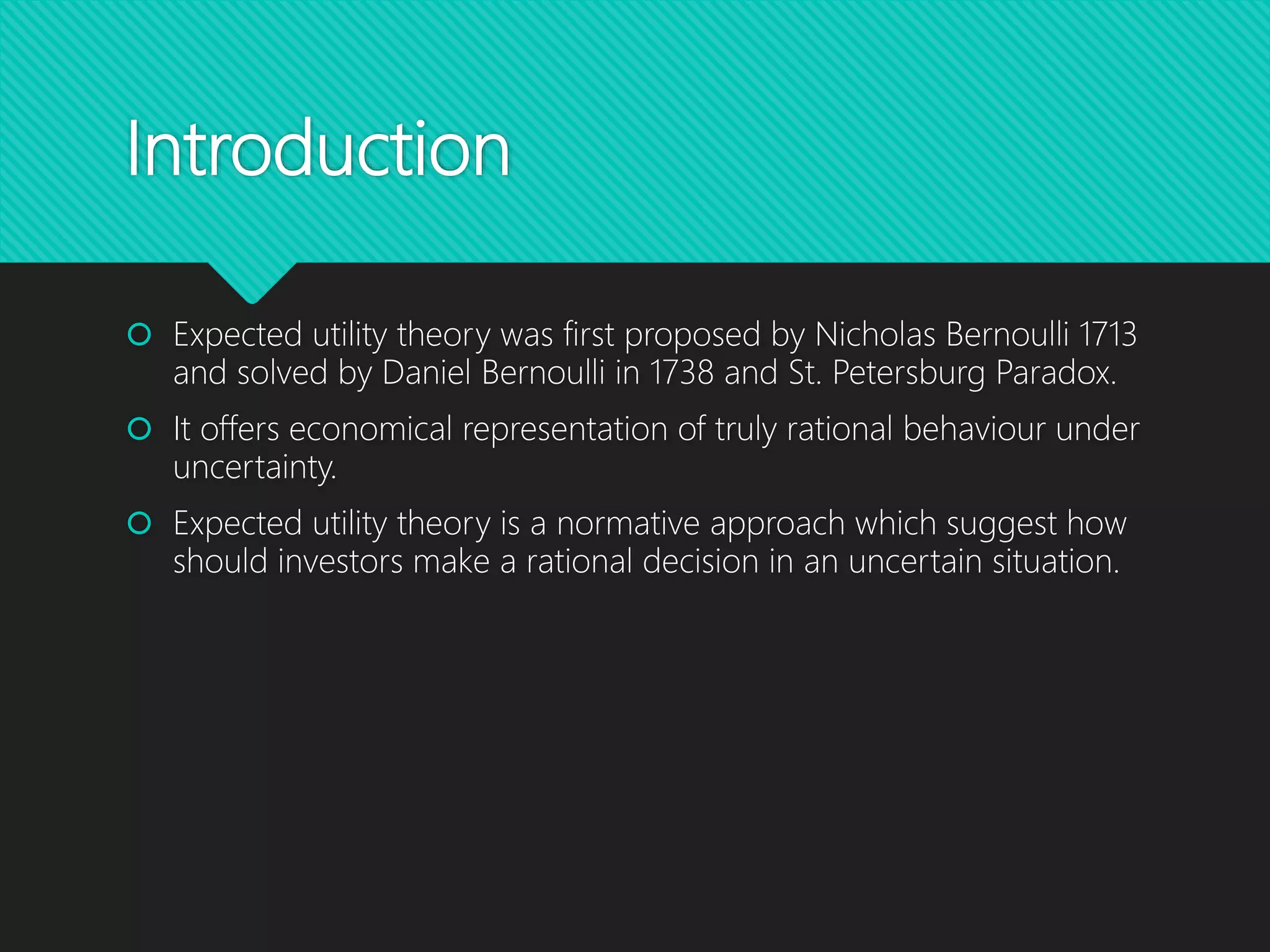 Expected utility theory | PPT