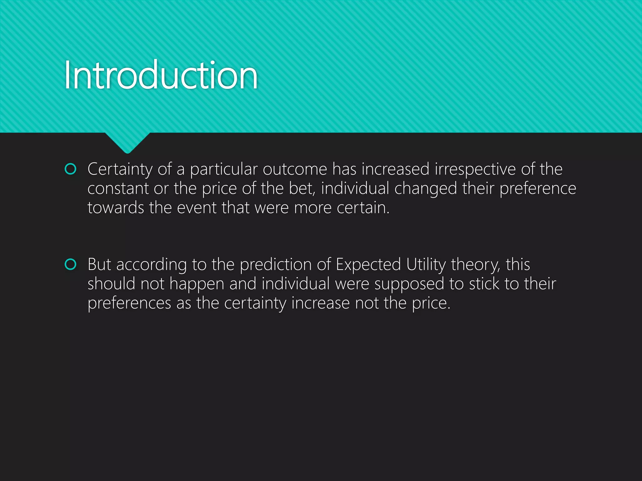 Expected utility theory | PPT