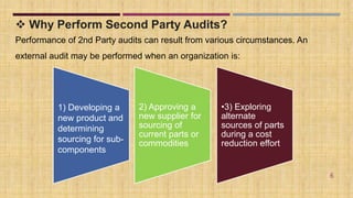 Second Party Audit and External Third Party Audit | PPTX