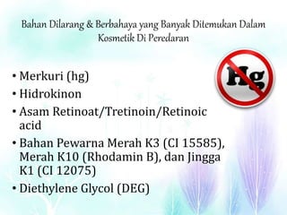 2. bahan yang dilarang | PPT